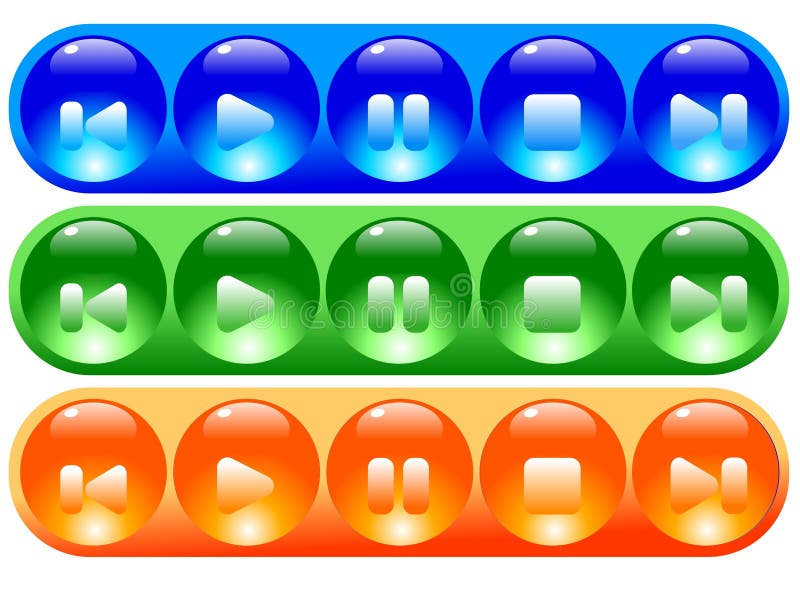 Media bar stock vector. Illustration of information, audio - 12670051