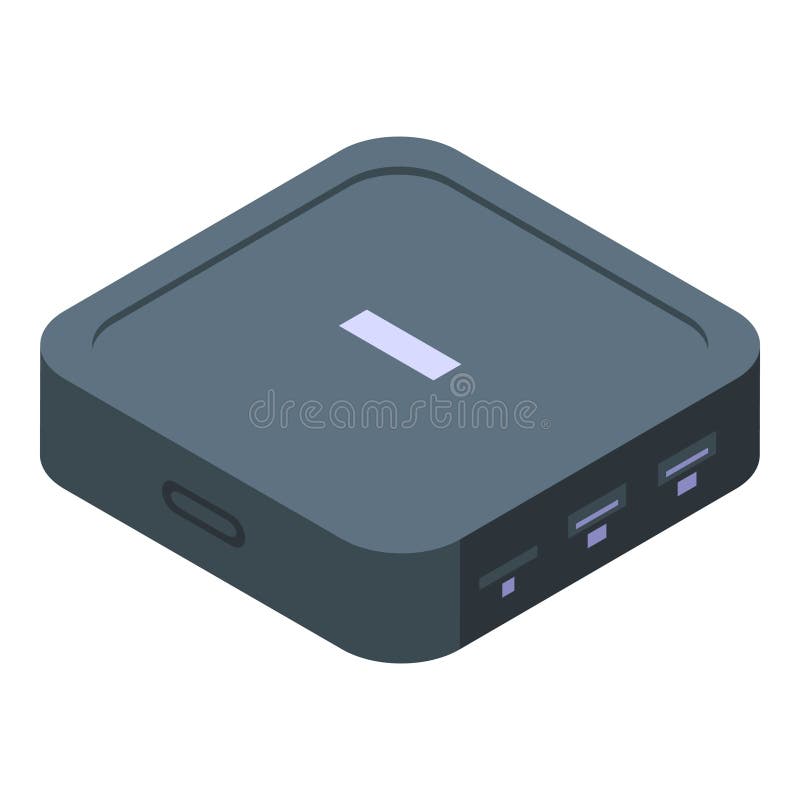 Media Box Icon Isometric Vector. Internet Remote Stock Vector ...
