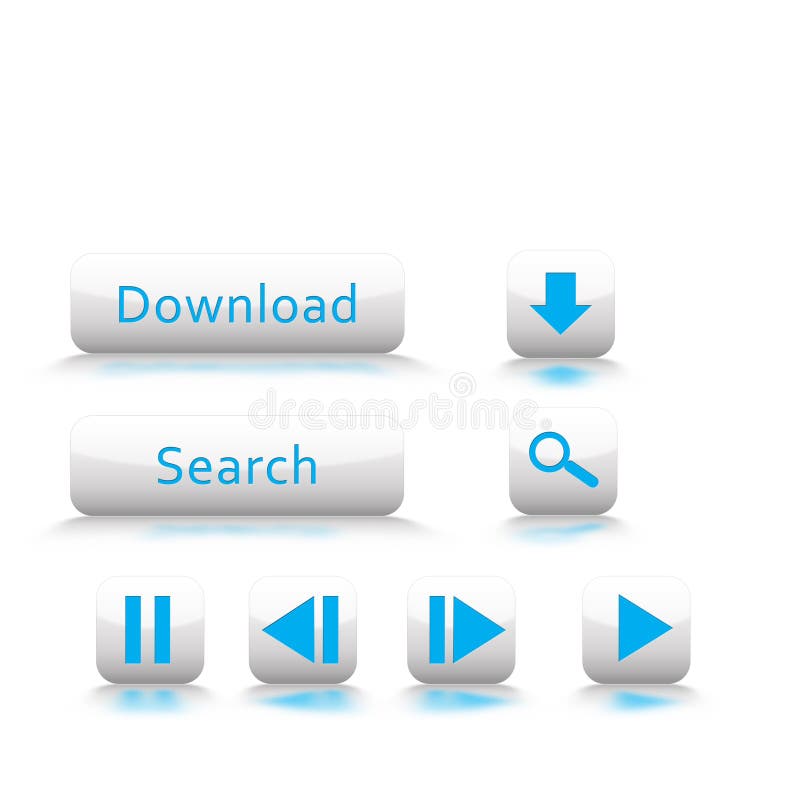 Media Buttons for Design stock illustration. Illustration of rewind ...