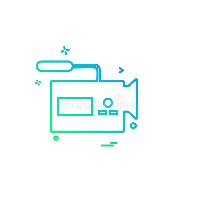 Media and Camera Icon Design Vector Stock Vector - Illustration of ...