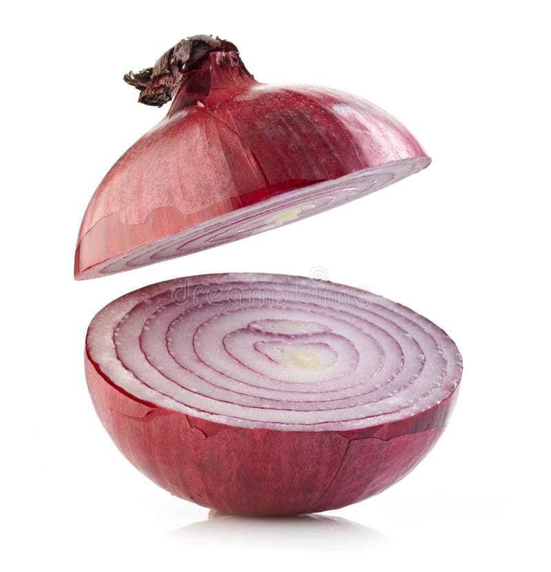 Mitad de la cebolla roja foto de archivo. Imagen de mitad - 17562690