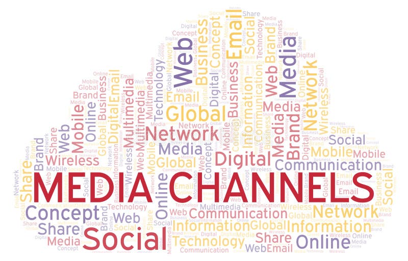 Communication Channels Word Cloud Stock Illustration - Illustration of ...