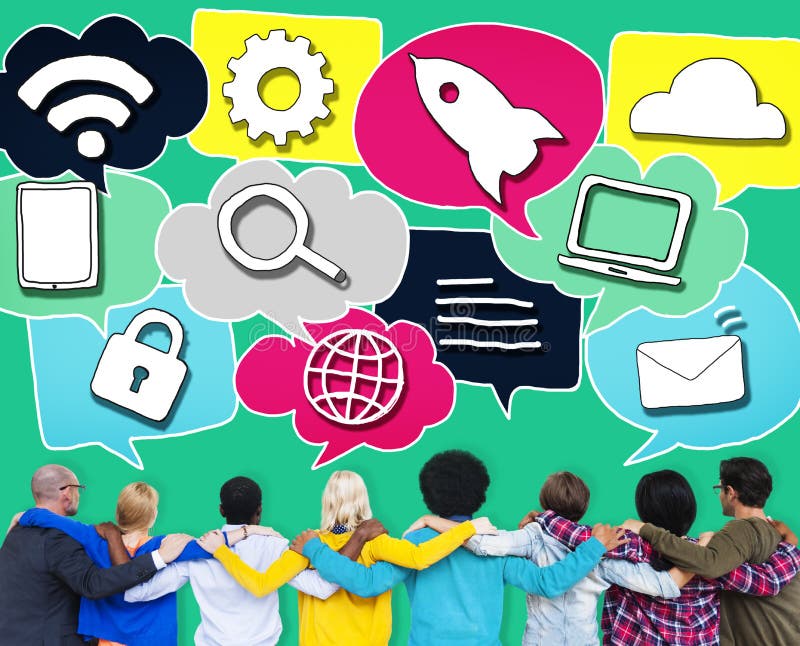 Media Communication Technology Latest Modern Concept Stock Image ...