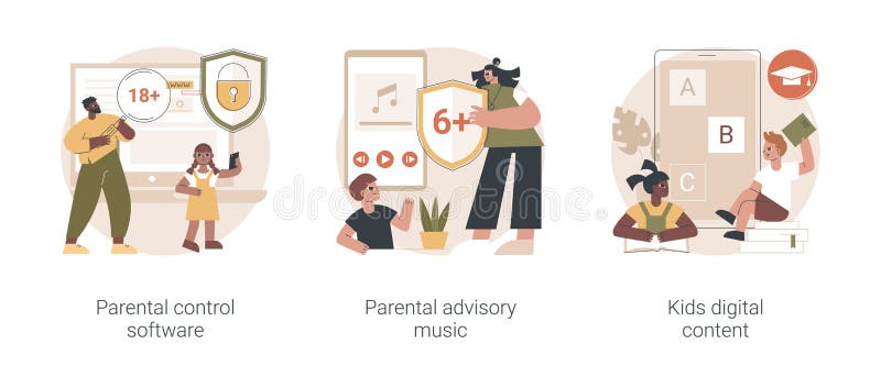 Media Content Limitation Technology Abstract Concept Vector ...