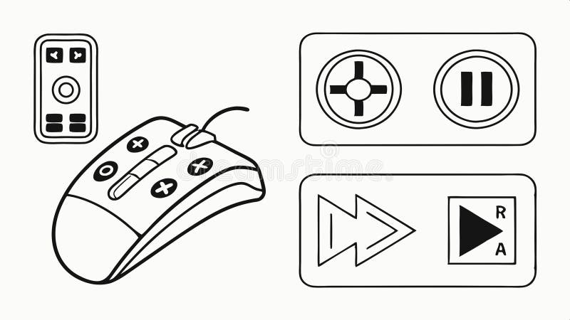 Forward Pause Rewind Symbols Stock Illustrations – 280 Forward Pause ...