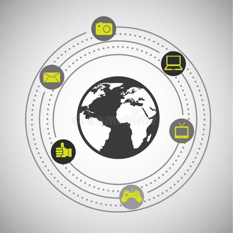 Media design stock vector. Illustration of multimedia - 44859573