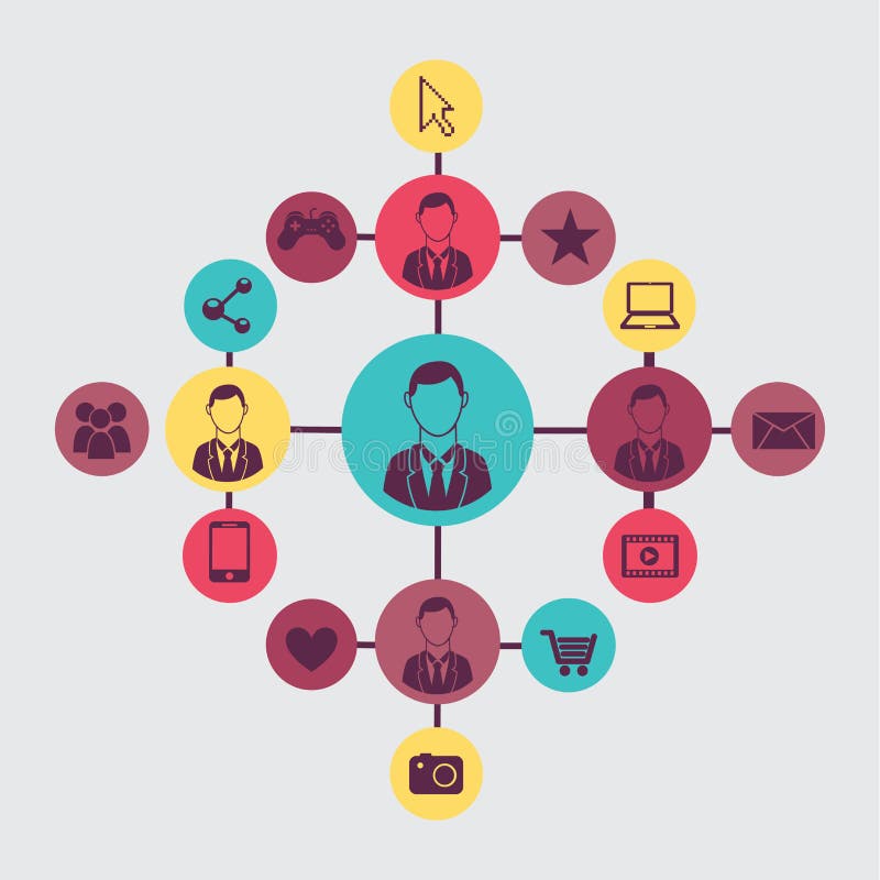 Media design stock vector. Illustration of network, abstract - 44859595