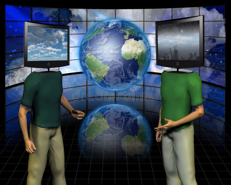 Media discussion stock illustration. Illustration of concepts - 87632844