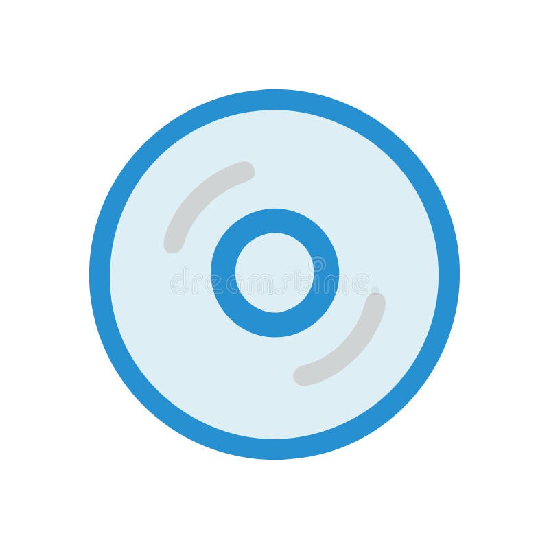 Media Disk Icon Design stock vector. Illustration of learning - 351933169