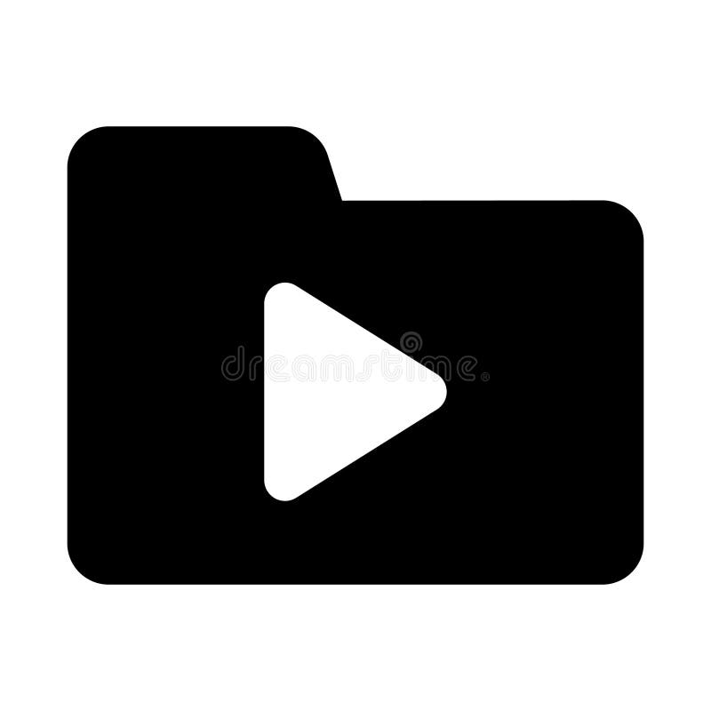 Media Folder Vector Icon Which is Suitable for Commercial Work and ...