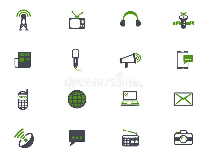 Media icon set stock vector. Illustration of planet - 231702100