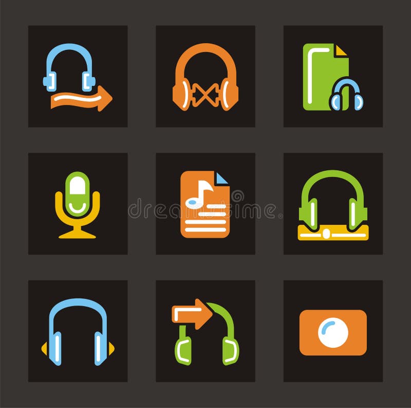 Audio Icons Media Stock Illustrations – 30,944 Audio Icons Media Stock ...