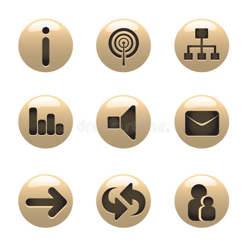 Media icons vector stock vector. Illustration of connection - 18040952