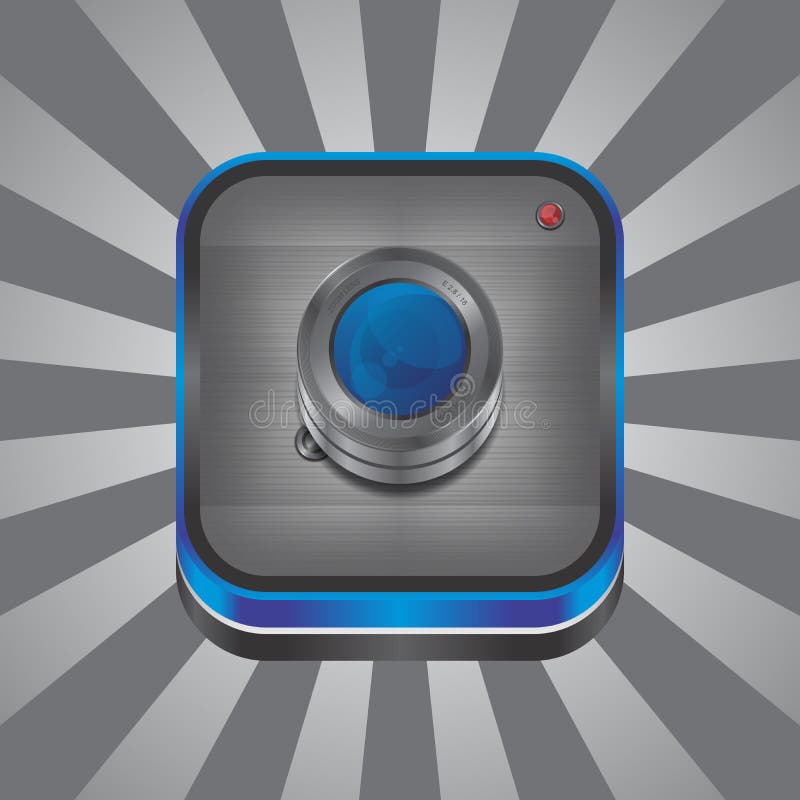 Media interface camera stock vector. Illustration of video - 42818143