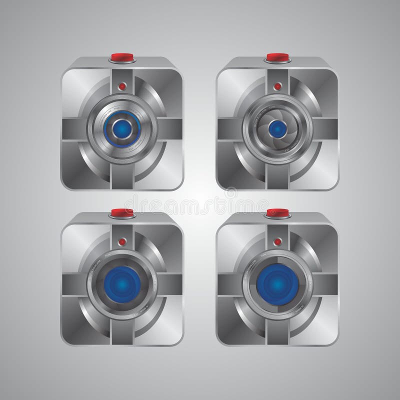 Media interface camera stock vector. Illustration of lens - 62698791