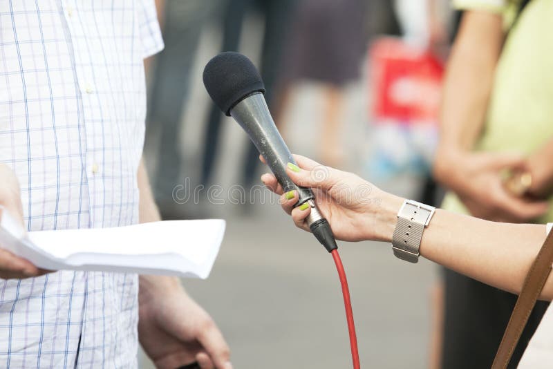 Media interview stock photo. Image of talking, event - 27861348