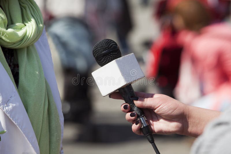 Media interview stock photo. Image of information, sound - 28203186