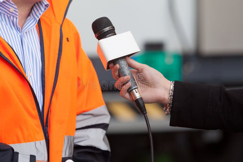 Media interview stock photo. Image of news, communication - 53029418