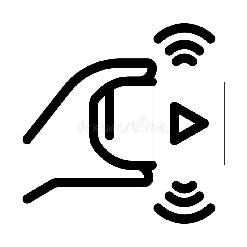 Media Isolated Fill Vector Icon Which Can Easily Modify or Edit Stock ...