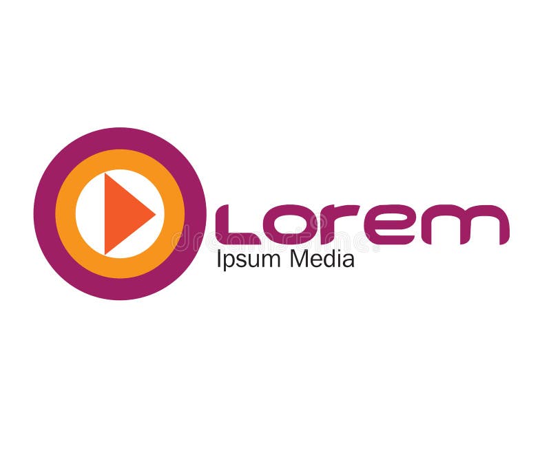 Media Logo Concept Design stock illustration. Illustration of brand ...