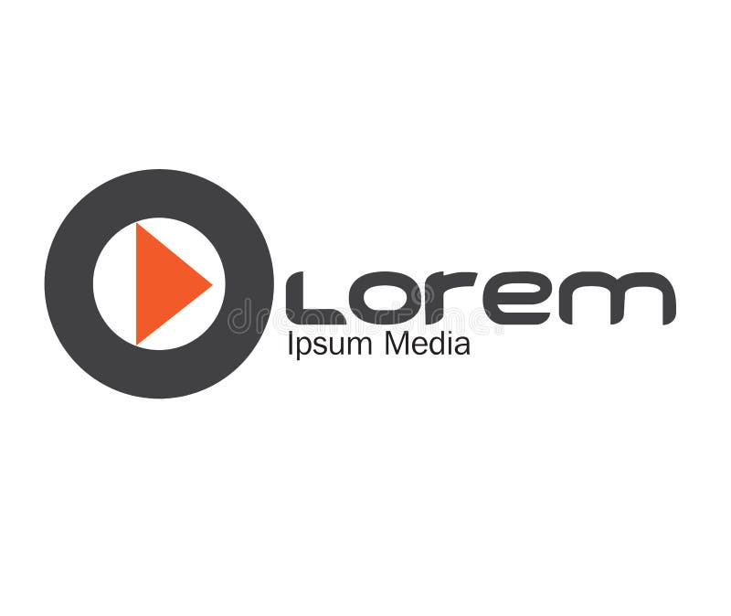 Media Logo Concept Design stock vector. Illustration of emblem - 83704551