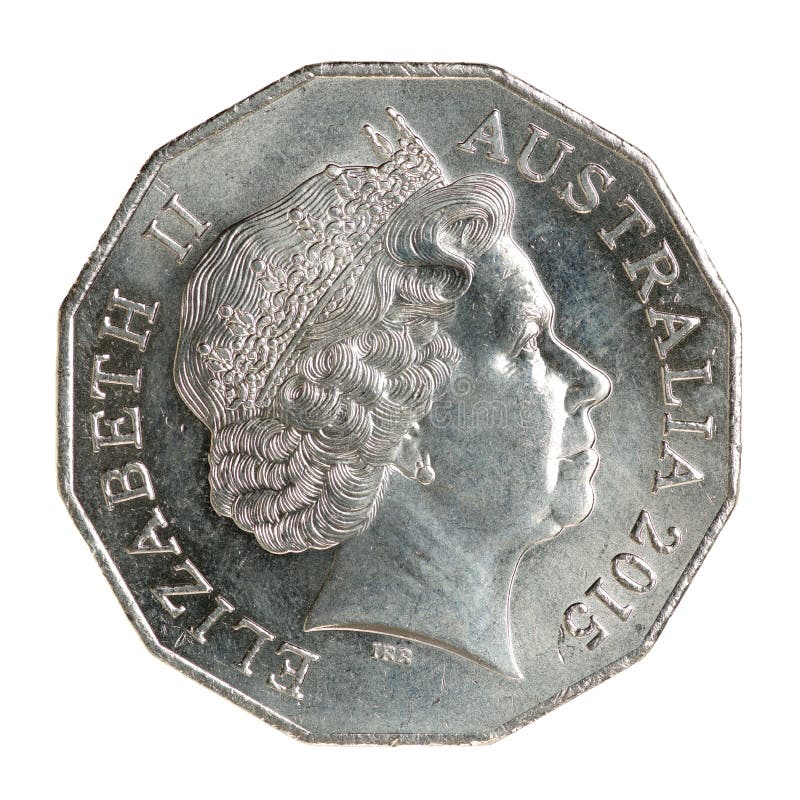 Media Moneda Australiana Del Penique Aislada Foto de archivo - Imagen ...