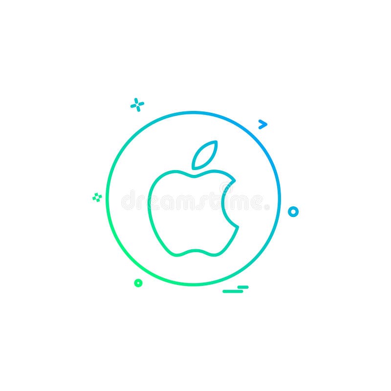 Media Network Social Apple Icon Vector Design Stock Vector ...