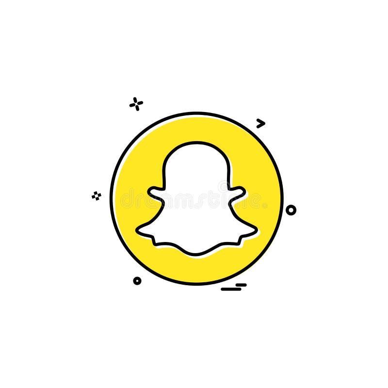 Media Network Social Snapchat Icon Vector Design Editorial Image ...