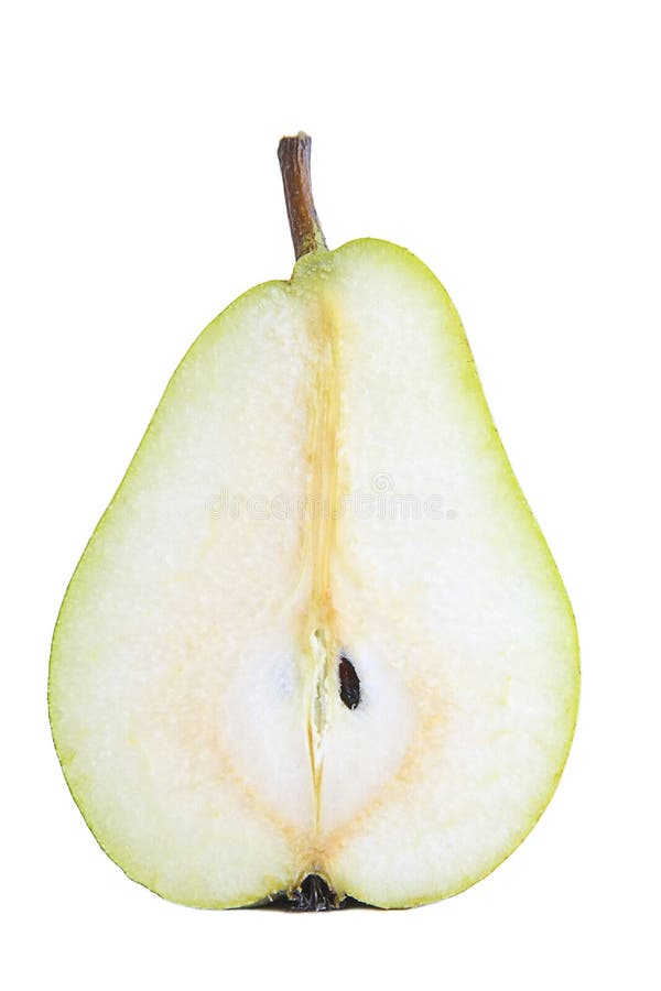 Media pera imagen de archivo. Imagen de vertical, fondo - 11942795