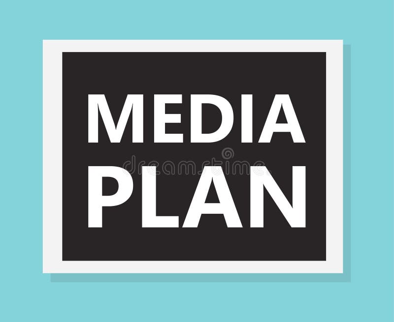 Media Plan Icon. Simple Flat Element from Content Collection Stock ...