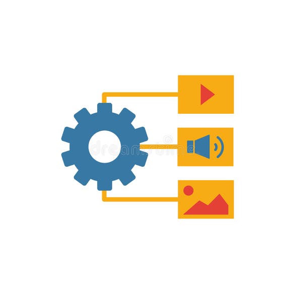 Media Plan Icon. Simple Flat Element from Content Collection Stock ...