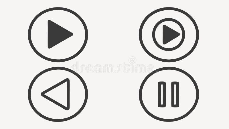 Control buttons stock vector. Illustration of glossy - 21392101