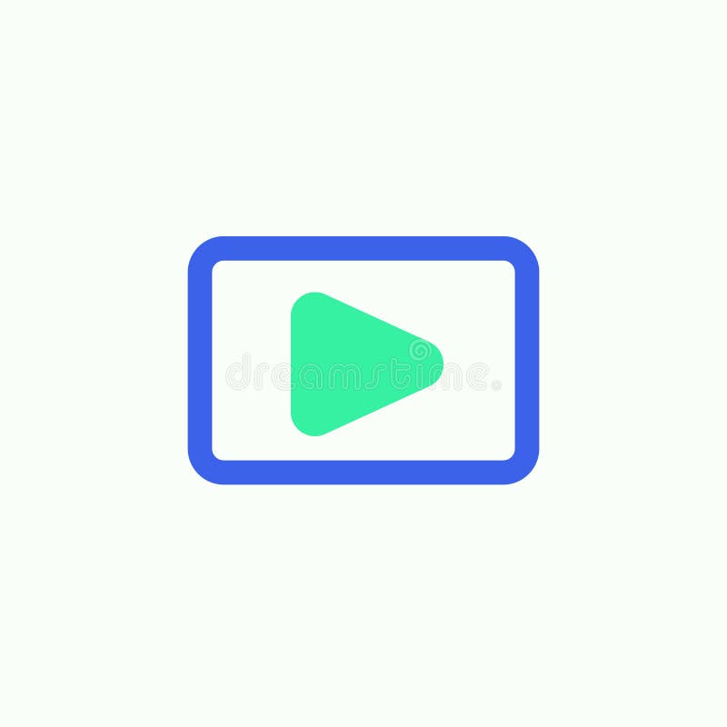 Square Play Button Media Logo Stock Illustrations – 500 Square Play ...