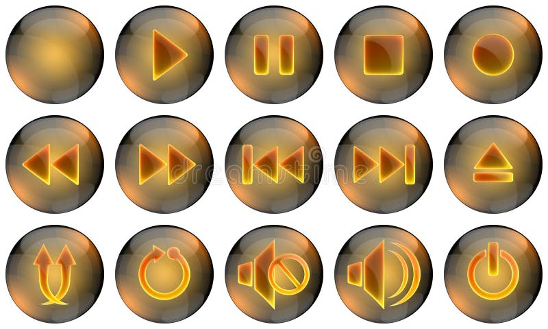 Music player buttons stock vector. Illustration of load - 51532076 Music player buttons stock vector. Illustration of load - 51532076