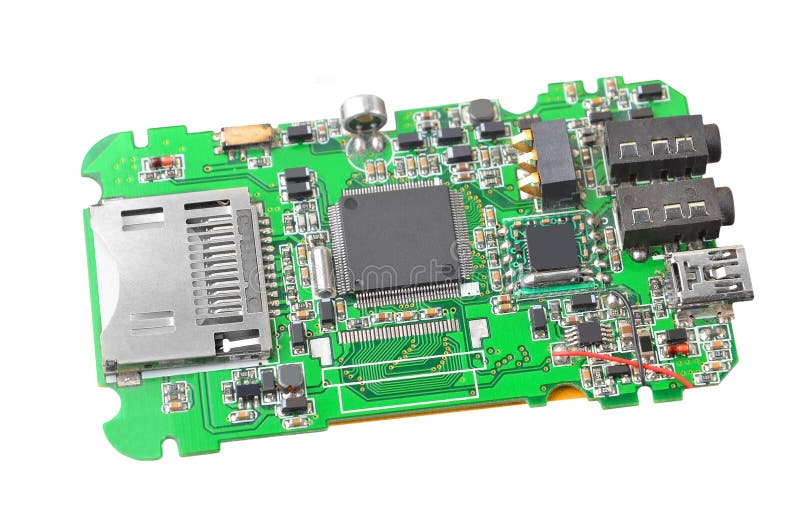 MP3 Player Circuit Board stock photo. Image of timing - 26959606