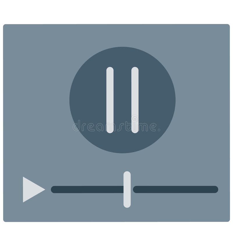 Media Player Color Vector Isolated Icon Editable Stock Vector ...