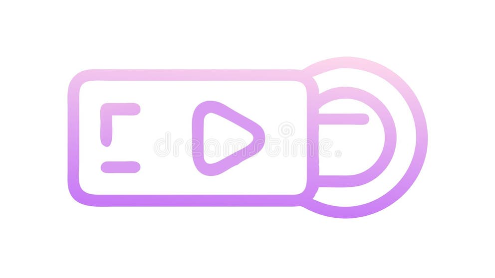 Media Player Control Icon for Audio and Video, Vector Design Generative ...