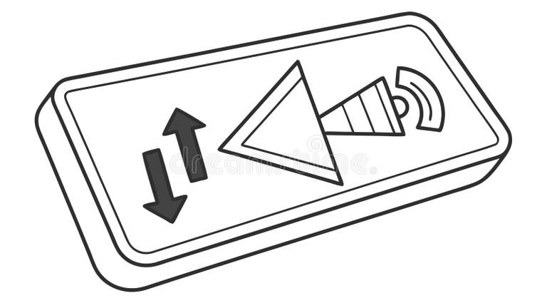 A Media Player Control Panel with Volume and Skip Buttons. Vector ...