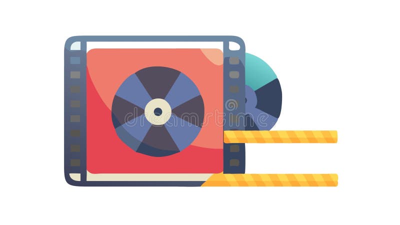 Media Player with Disc, Entertainment and Audio Visual, Vector Design ...