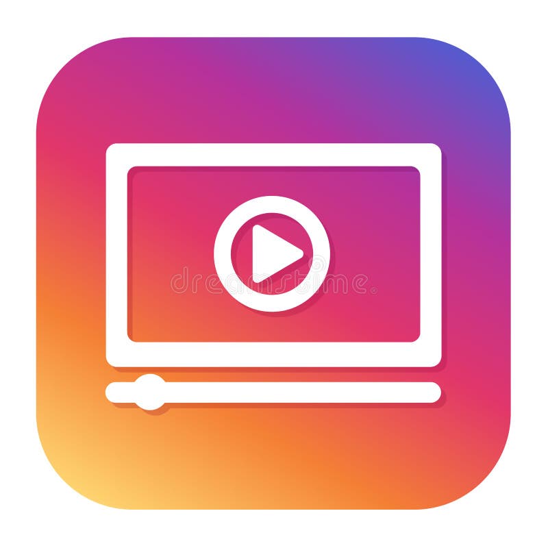 Media Player Icons. Video Signs. Streaming Symbol Stock Vector ...