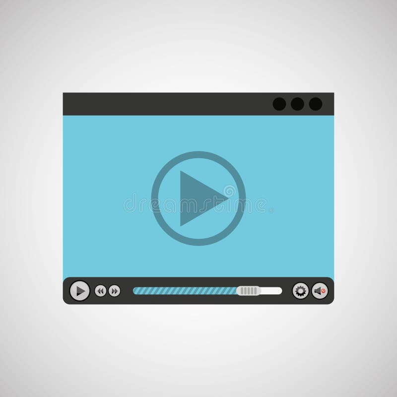 Media Player Interface Design Stock Illustration - Illustration of ...