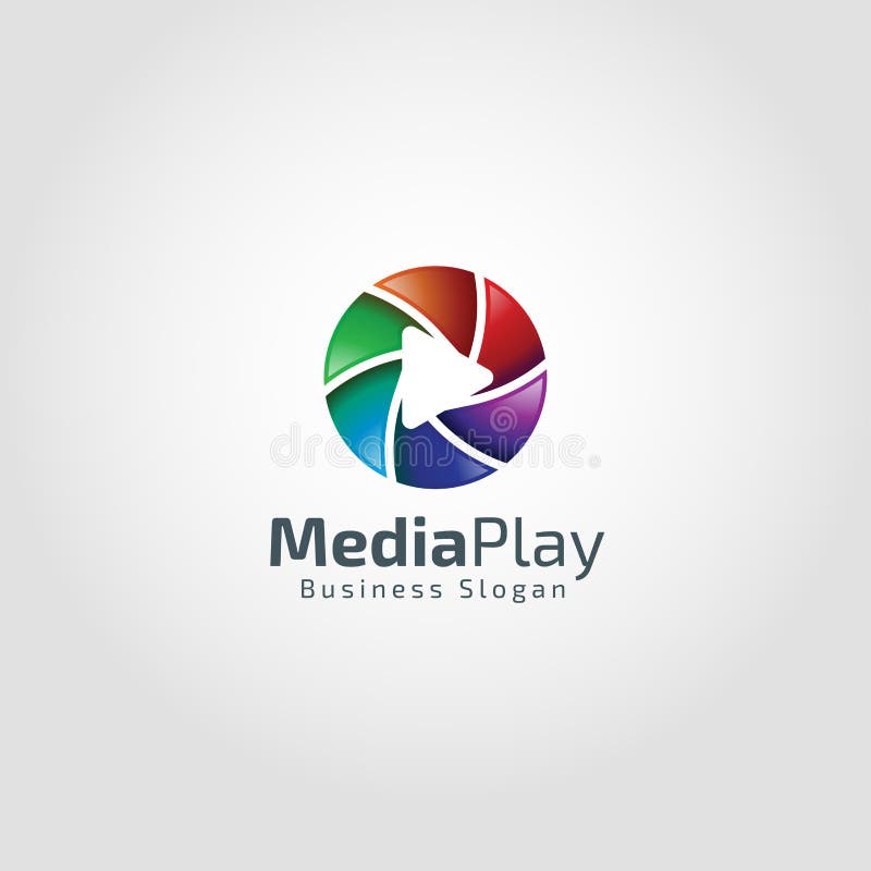 Media Player - Multimedia Logo Stock Vector - Illustration of business ...