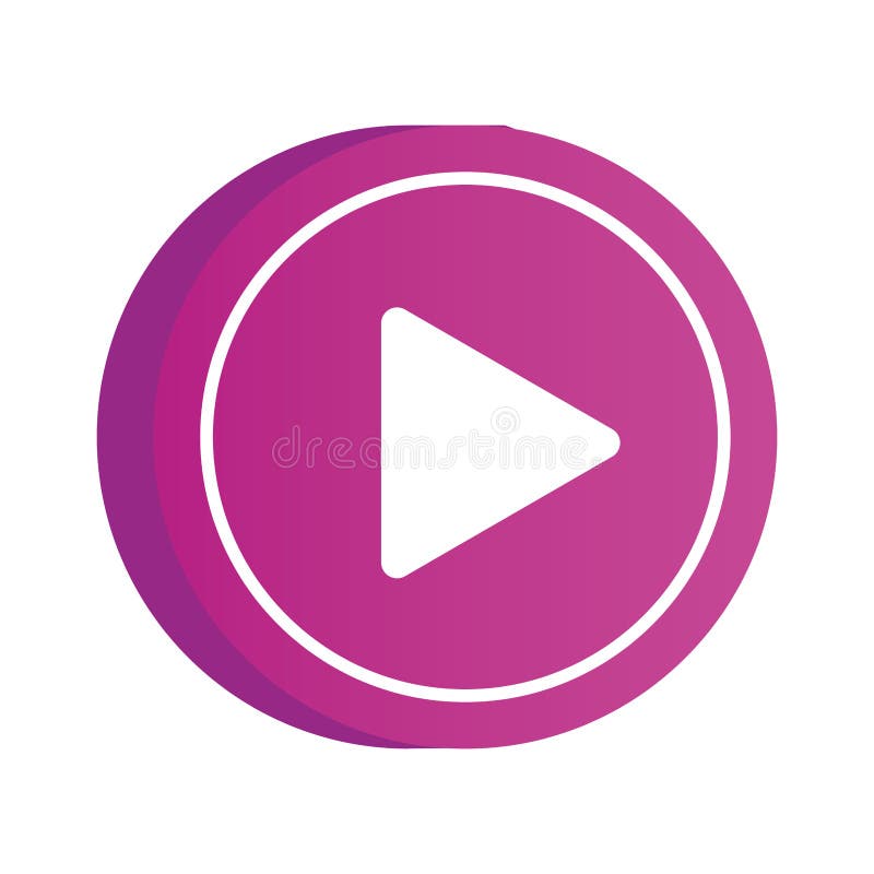 Media Player Play Button Icon Stock Vector - Illustration of online ... Media Player Play Button Icon Stock Vector - Illustration of online ...