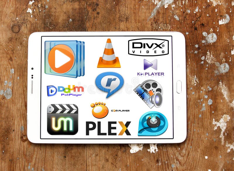 Media Player Programs Icons Editorial Photo - Image of icon, media ...