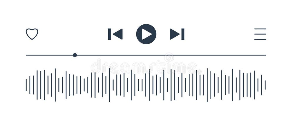 Media Player Progress Loading Bar, Play Next, Rewind Fast Forward ...