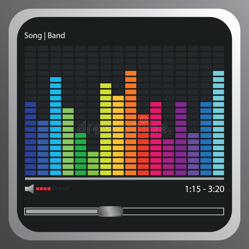 Audio Wave Pattern Border Design. Vector Illustration Decorative Design ...