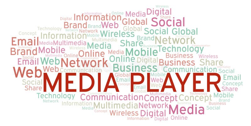 Print Media word cloud stock illustration. Illustration of rendering ...