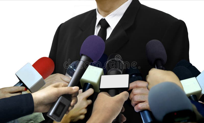 Press and Media Conference stock image. Image of discussion - 42878559