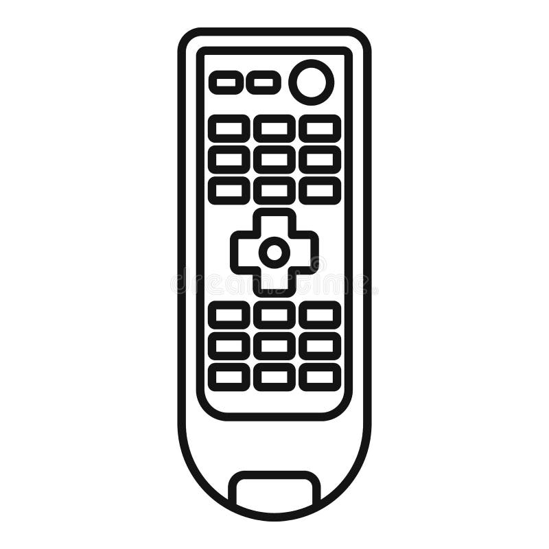 Universal Remote Control Icon, Outline Style Stock Vector ...