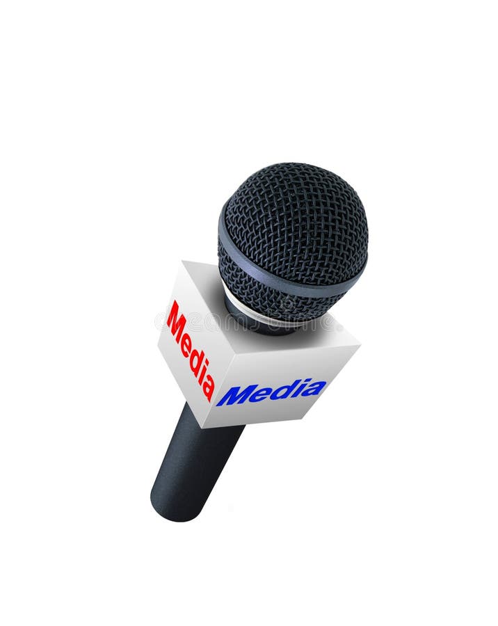 Media report microphone stock illustration. Illustration of cord - 25984433